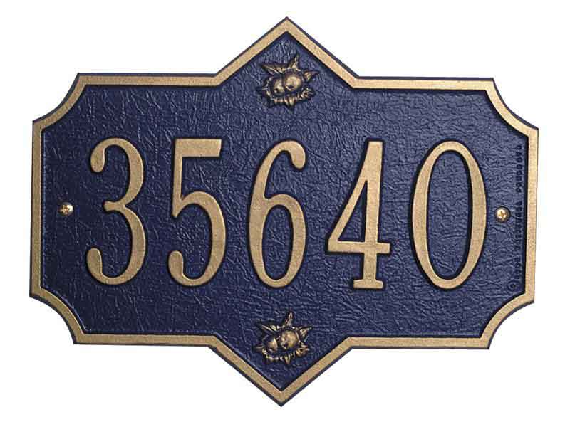 Rhine Florette Address Plaque by Whitehall Products