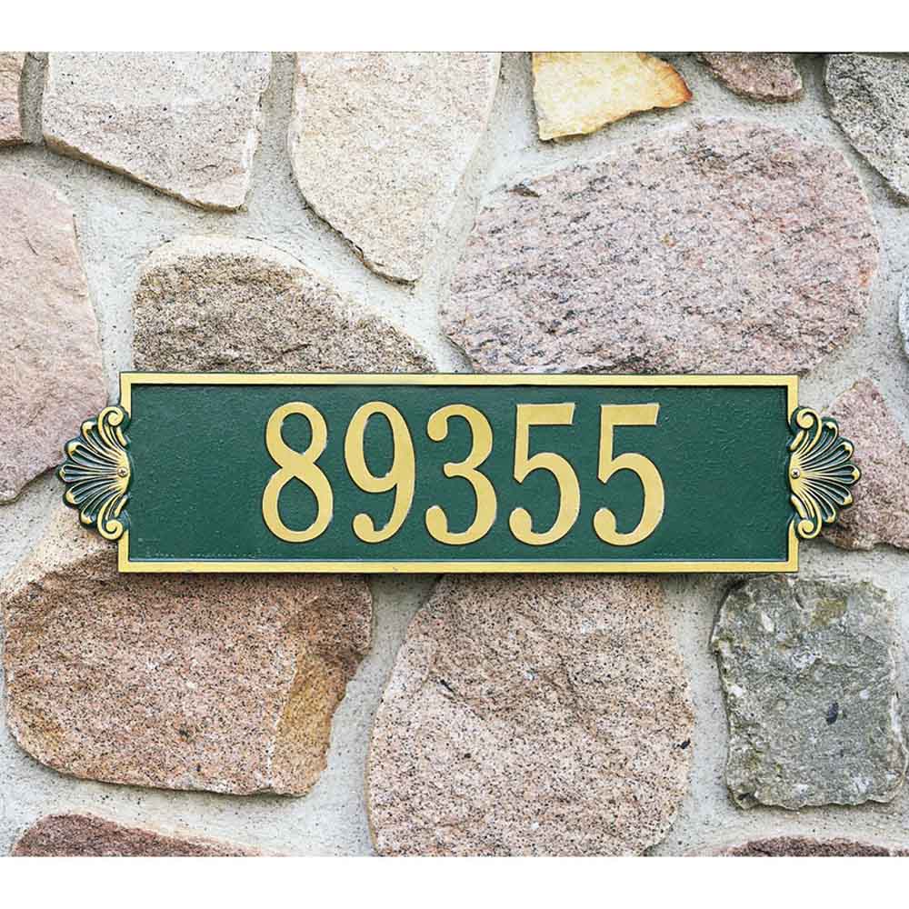 Shell Horizontal Address Plaque by Whitehall