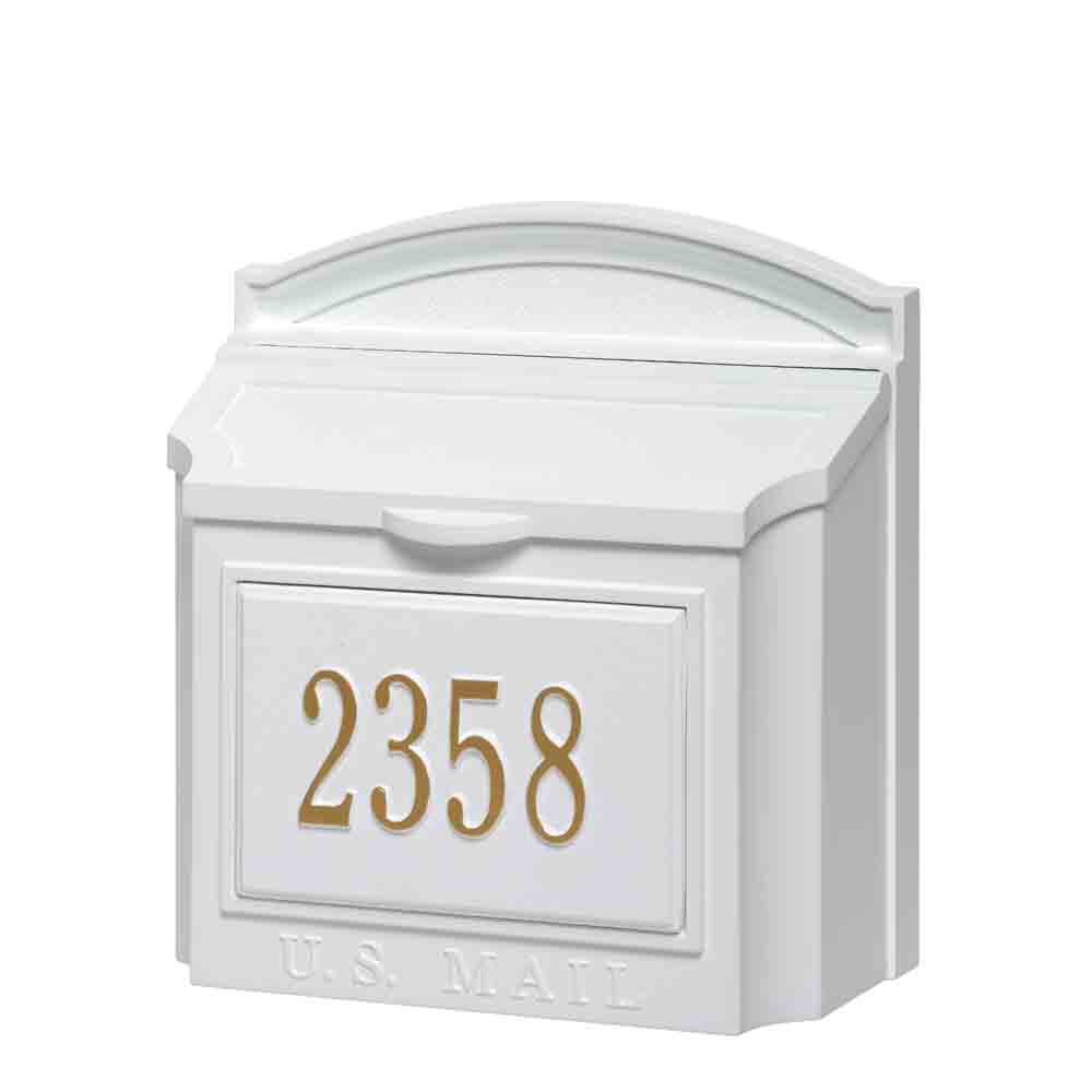 Whitehall Wall Mount Mailbox with Free Locking Insert
