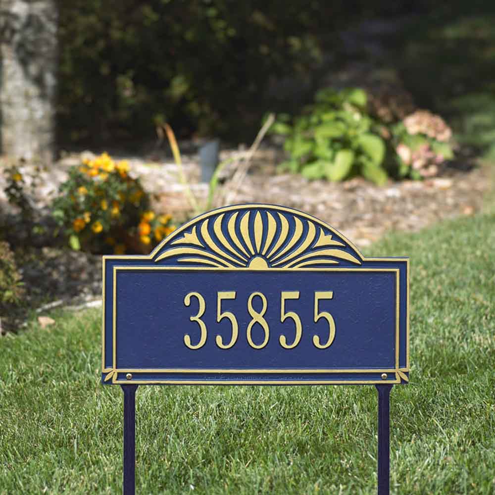 Sunburst Standard Address Plaque by Whitehall