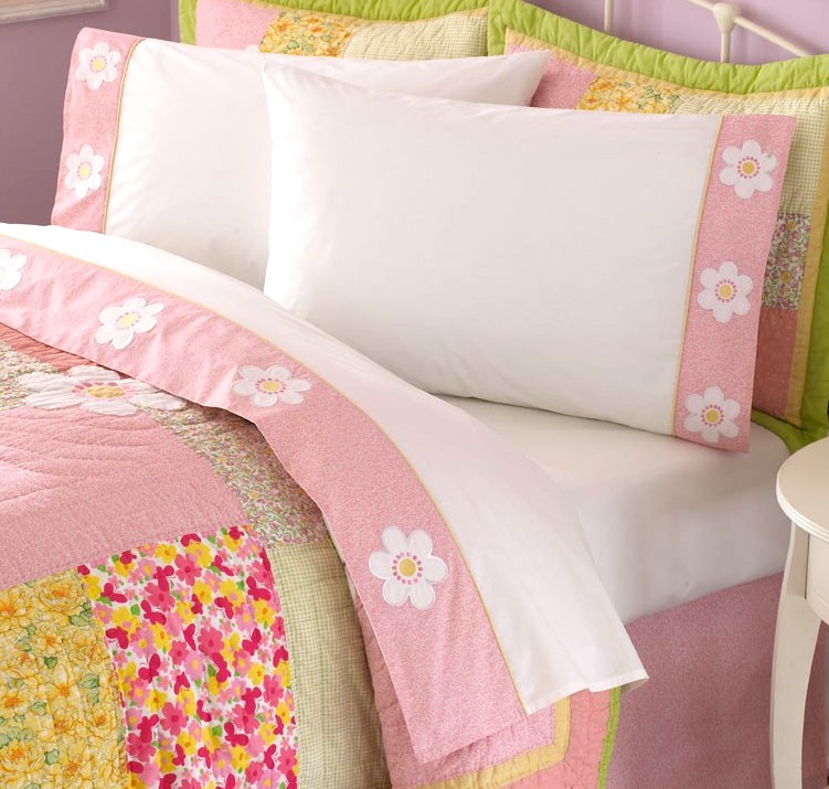 Julia Pink Flower Sheet Set