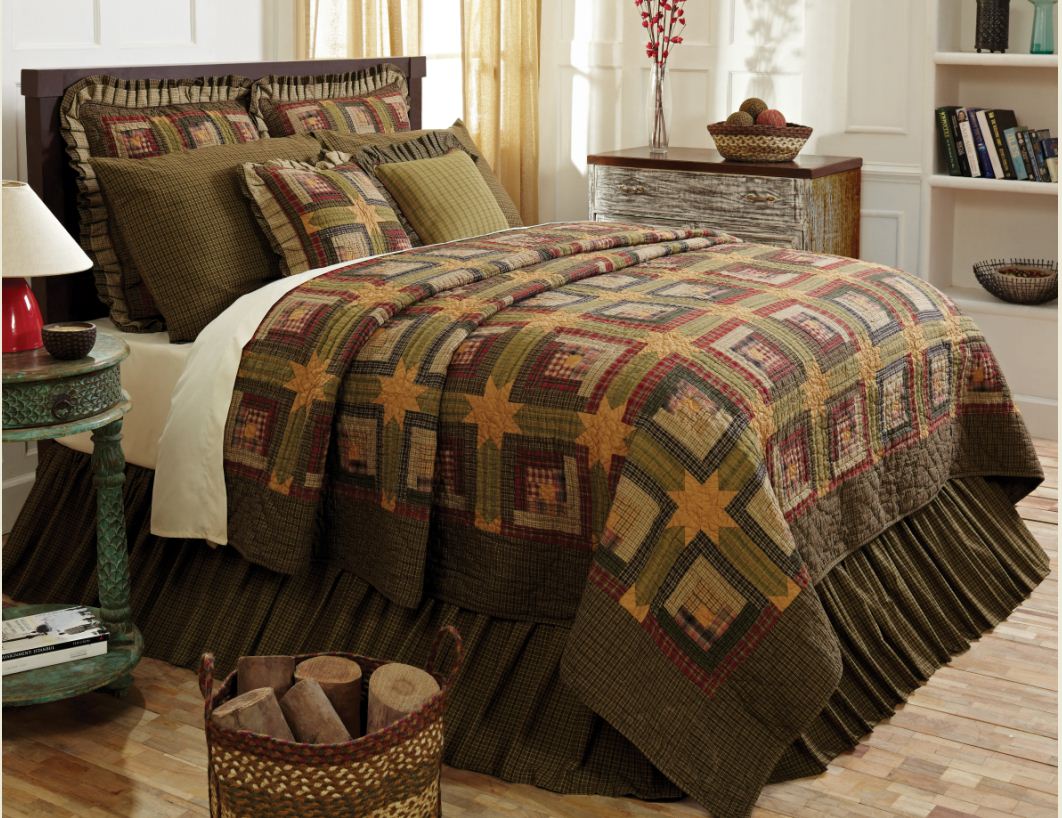 Tea Cabin Rustic Star Quilt by VHC Brands