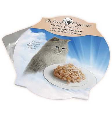 Feline Caviar Holistic Free-Range Chicken with Sweet Potato & Spinach ...