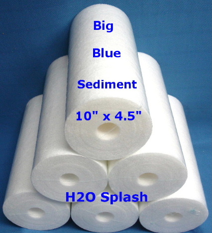 Big Blue Sediment Filters (10" x 4.5") - 6