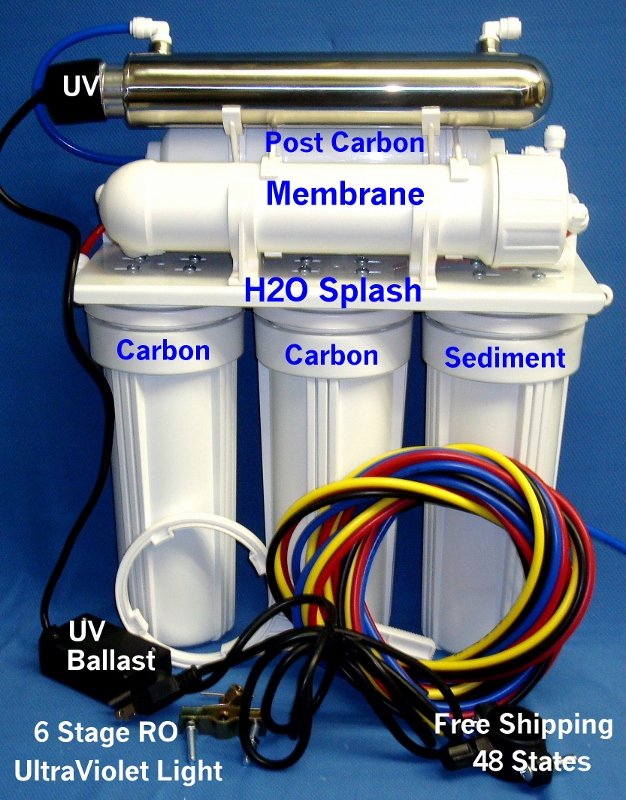 Reverse Osmosis Six Stage System+UV