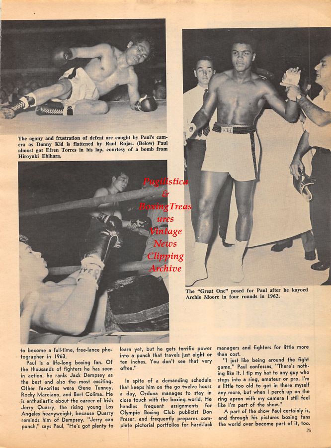 Boxing News Clipping #1044 - Fernand Simard, Eddie Jones, Pete Riccitelli, Eddie McGruder, Danny ...