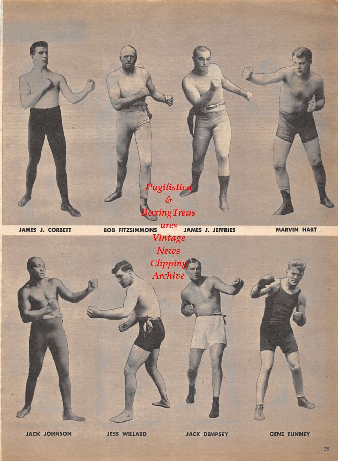 Boxing News Clipping #1125 - "Heavyweight Champs" with James J. Corbett ...
