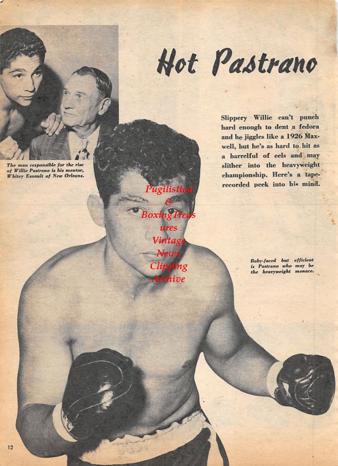Boxing News Clipping #1198 - Willie Pastrano, Danny Giovanelli vs. Gene ...