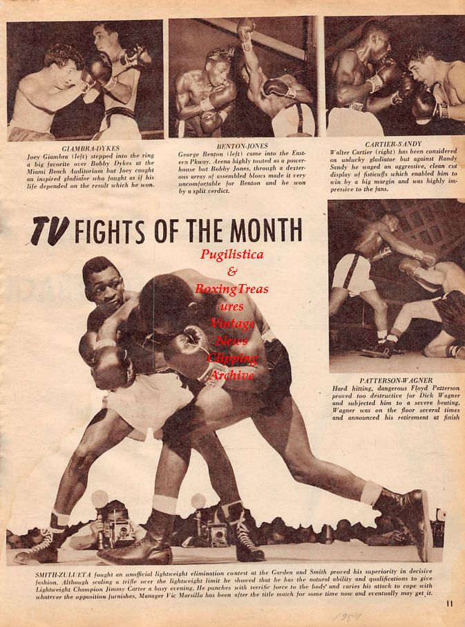 Boxing News Clipping #1300 - Tuzo Portuguez, Joey Giambra, Bobby Dykes ...