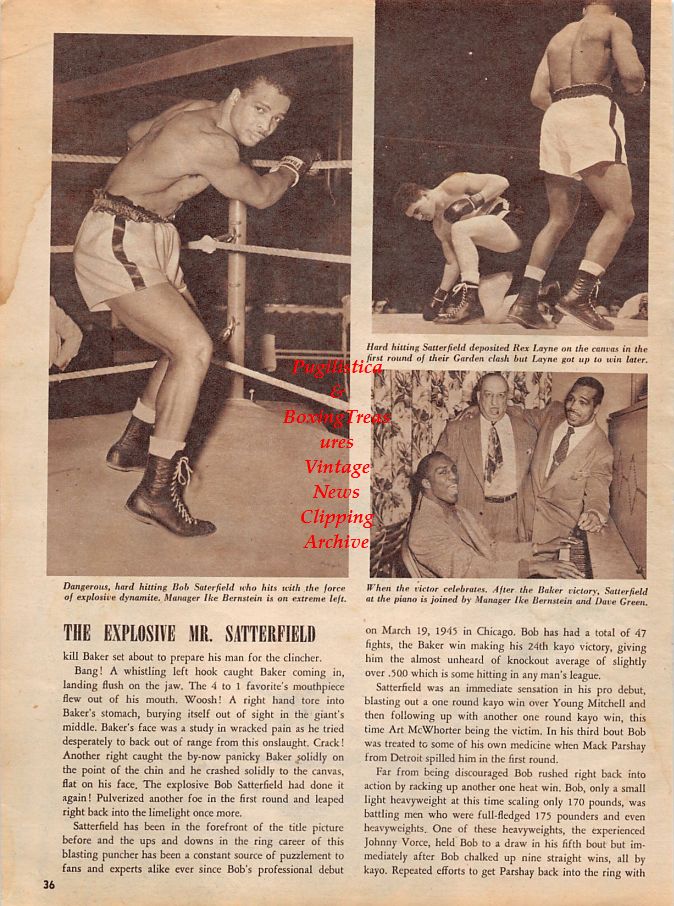 Boxing News Clipping #1312 - Bob Satterfield