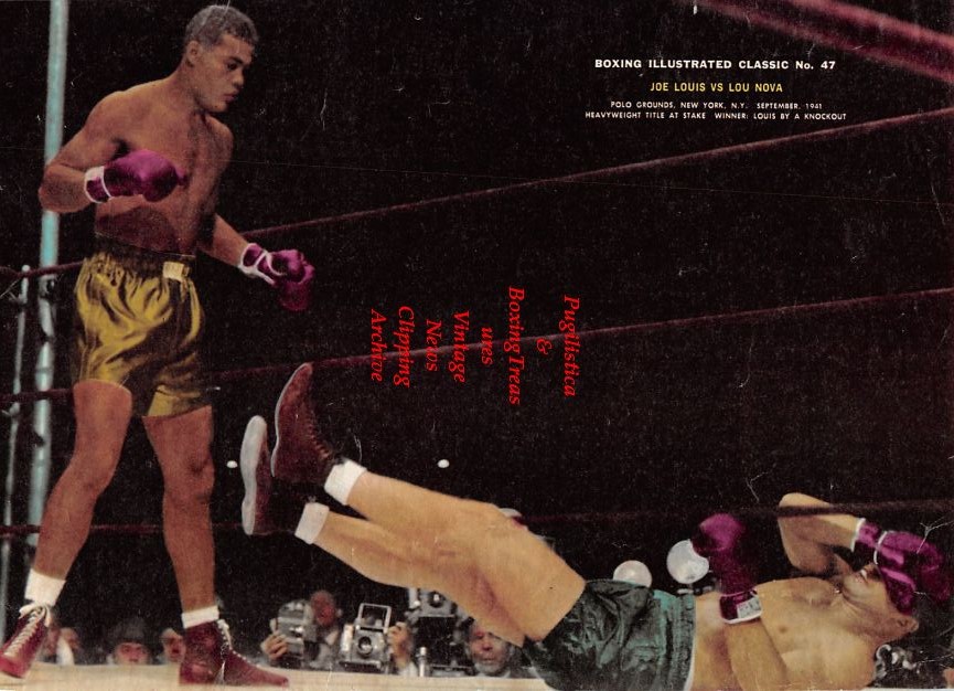 Boxing News Clipping #1461 - Joe Louis vs. Lou Nova pin-up, Carlos ...