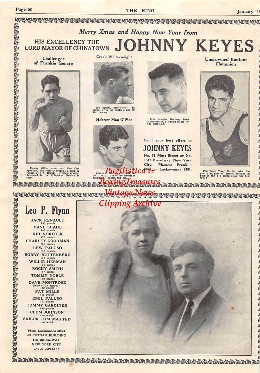 Boxing News Clipping #1545 - Danny Kramer, Eddie Wagner, Ad Stone, Al ...