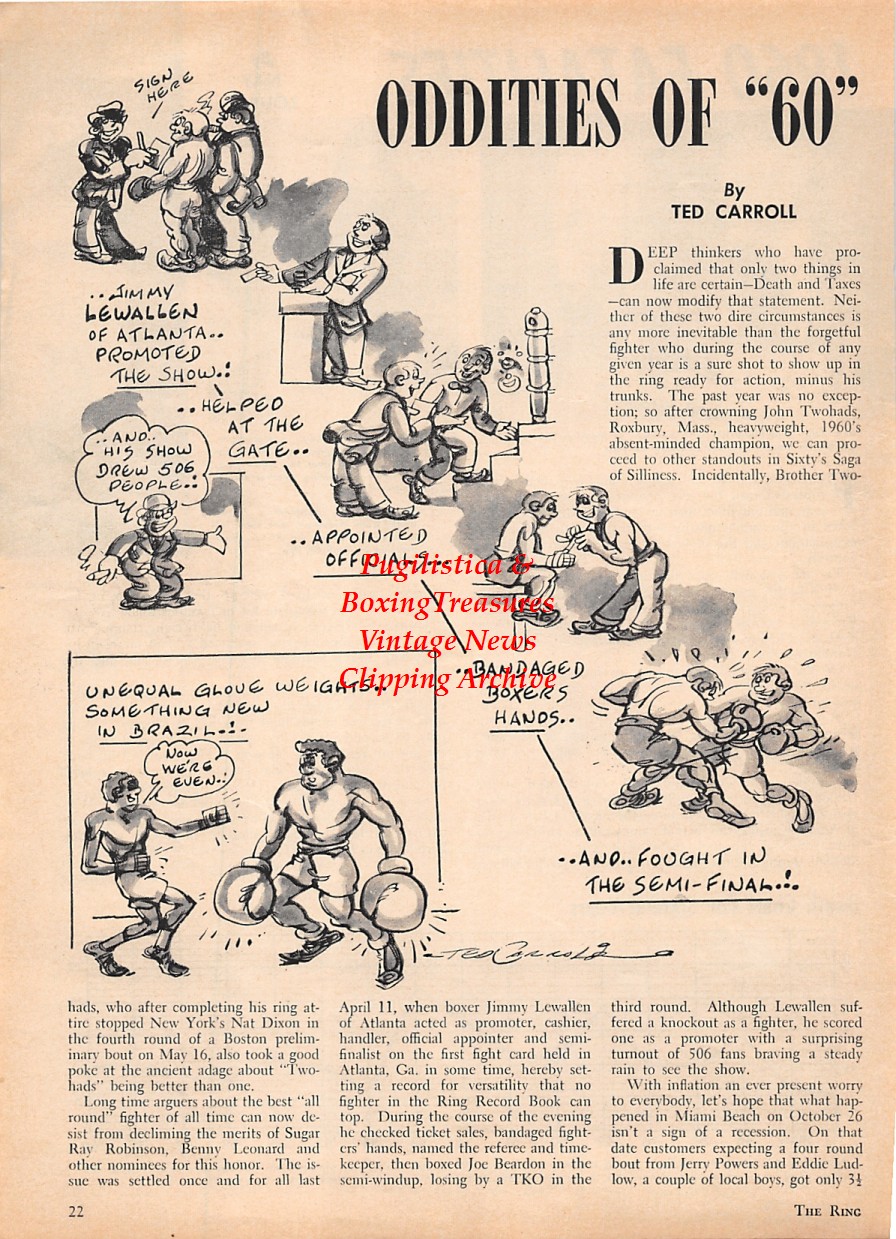 Boxing News Clipping #1590 - John Reed Kilpatrick, Rudell Stitch ...