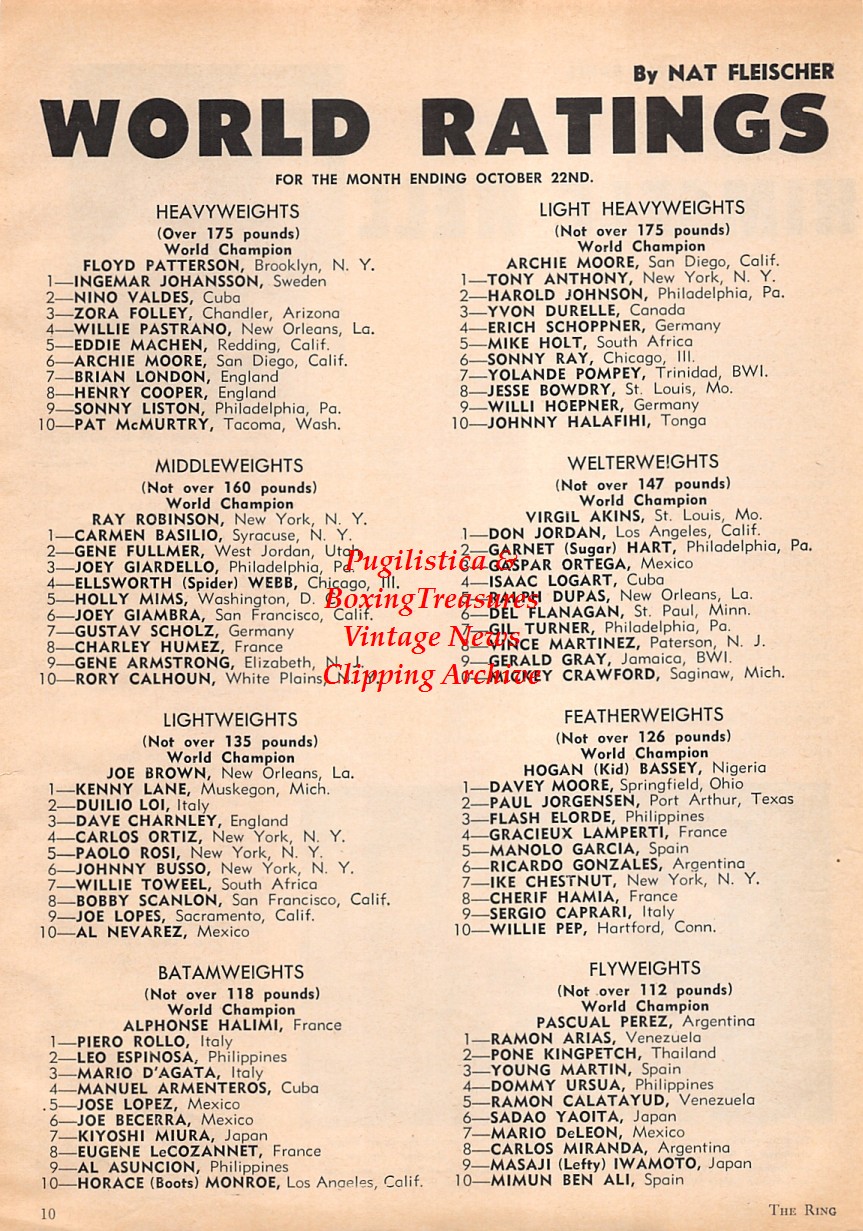 Boxing News Clipping #1610 - Lew Jenkins, Sammy Angott, Steve Roszina