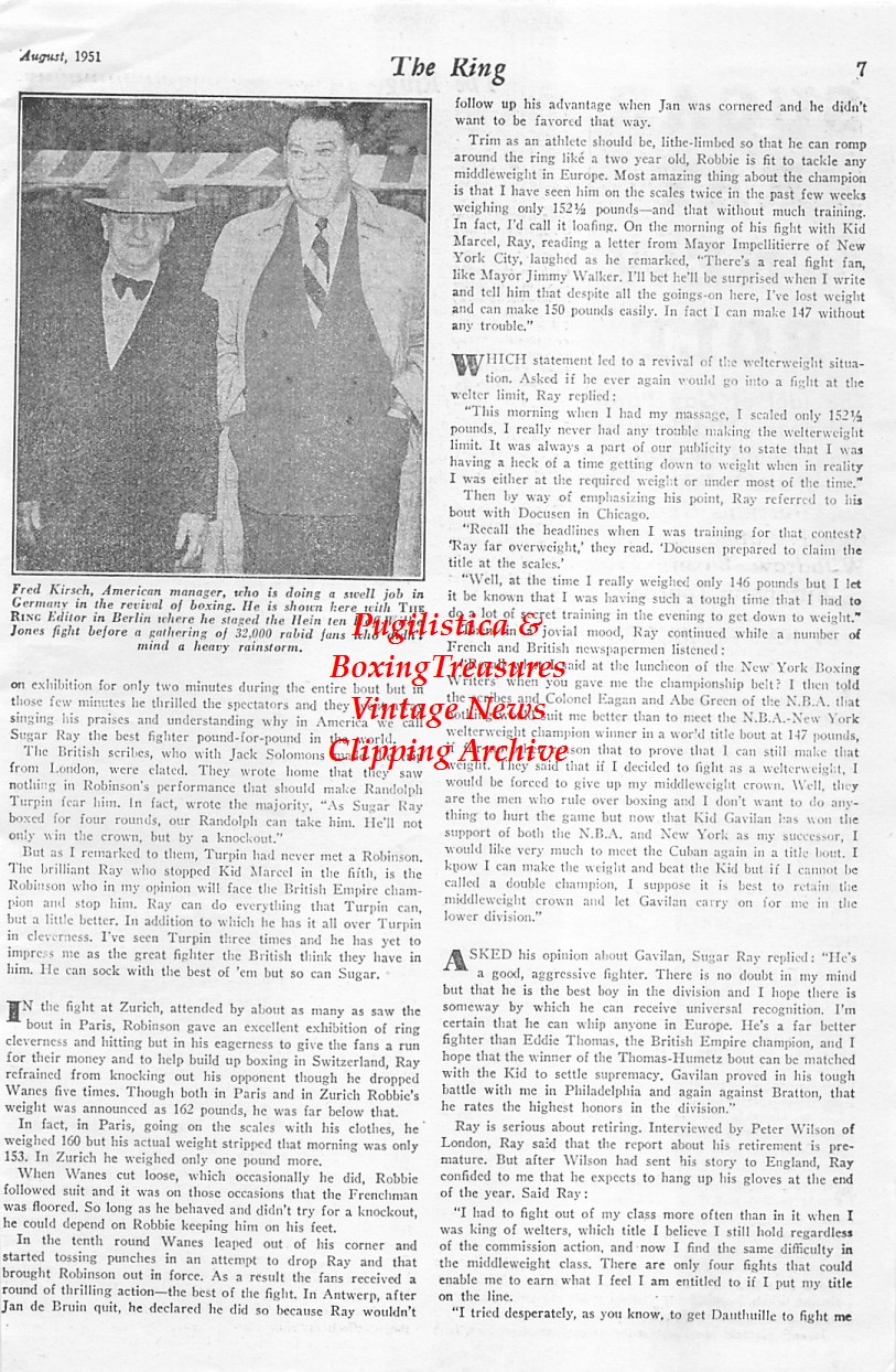 Boxing News Clipping #1640 - John Harding, J. Onslow Fane, E.J. Waltham ...