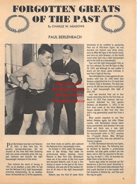 Boxing News Clipping #1785 - Paul Berlenbach, Aubrey Cull, Eric Chaulk ...