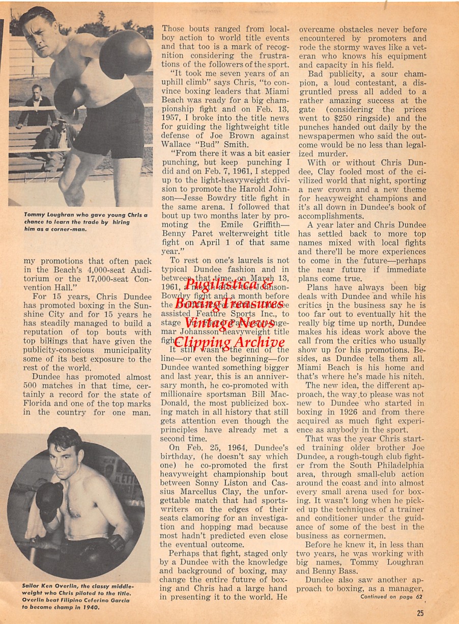 Boxing News Clipping #1827 - Gus Lesnevich vs. Billy Fox, Fred Fulton ...