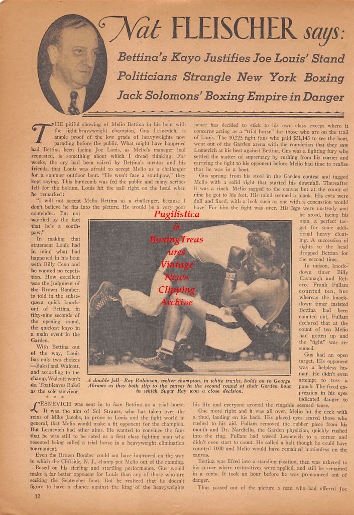 Boxing News Clipping #457 - Jack Delaney, Johnny Dundee, Joe Dundee ...