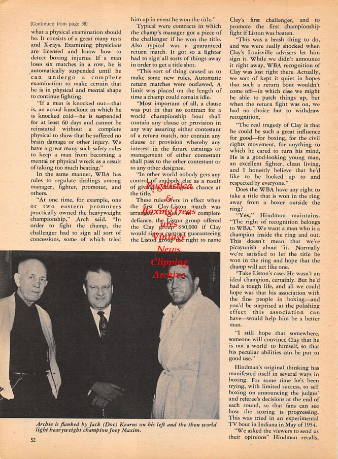 Boxing News Clipping #998 - Marvin Hart, Archie Hindman, Doc Kearns ...