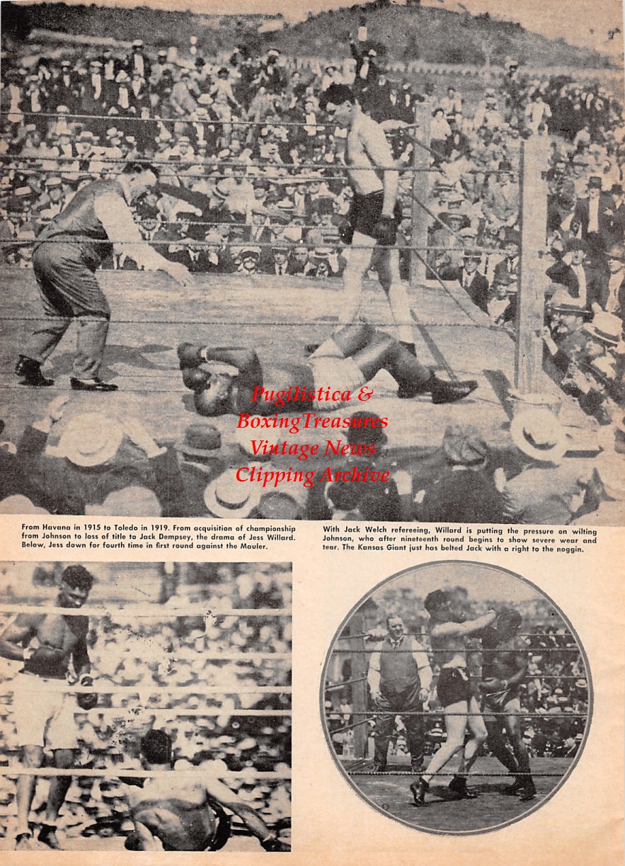 Boxng News Clipping #2167 - Jess Willard vs. Jack Johnson, Jack Dempsey ...