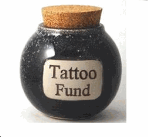 Tatoo Fund Money Jar