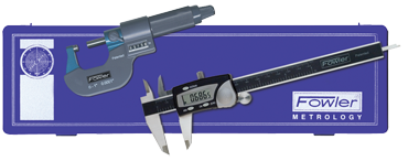 Fowler Electronic Caliper & EZ-Read Measuring Set 54-004-201