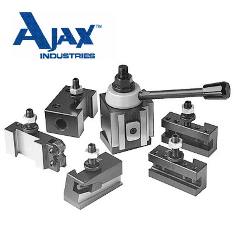 Tool Post Set 5 Holders Piston AXA UpTo 12" Lathe Swing