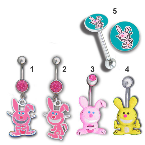 316L Happy Bunny Body Jewelry