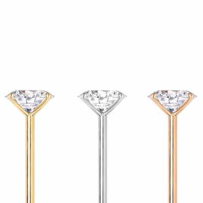 14K Gold L-Shaped Nose Ring (Custom Fit)