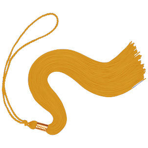 Apricot graduation tassel