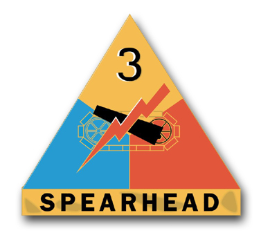 Army 3rd Armored Unit Crest 3.8" Vinyl Transfer Decal