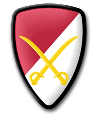 Army 6th Cavalry Brigade Patch Decal