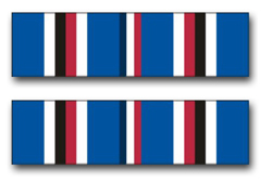 Army American Campaign Ribbon 10" Vinyl Transfer Decal