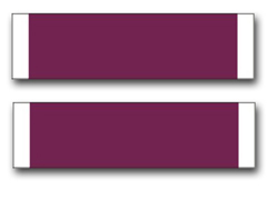 Army Purple Heart Ribbon 8" Vinyl Transfer Decal