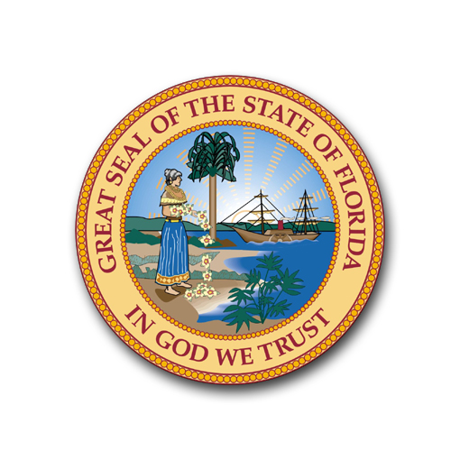 Florida State Seal 11.75" Vinyl Transfer Decal