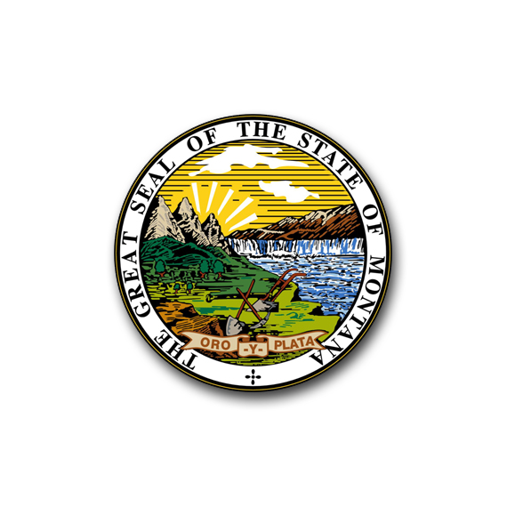 Montana State Seal 3.8" Vinyl Transfer Decal
