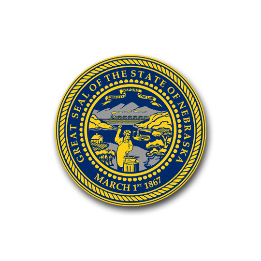 Nebraska State Seal Vinyl Transfer Decal
