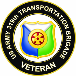 US Army 319th Transportation Brigade Veteran Sticker Decal