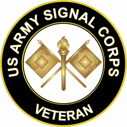 US Army Veteran Signal Corps Sticker Decal