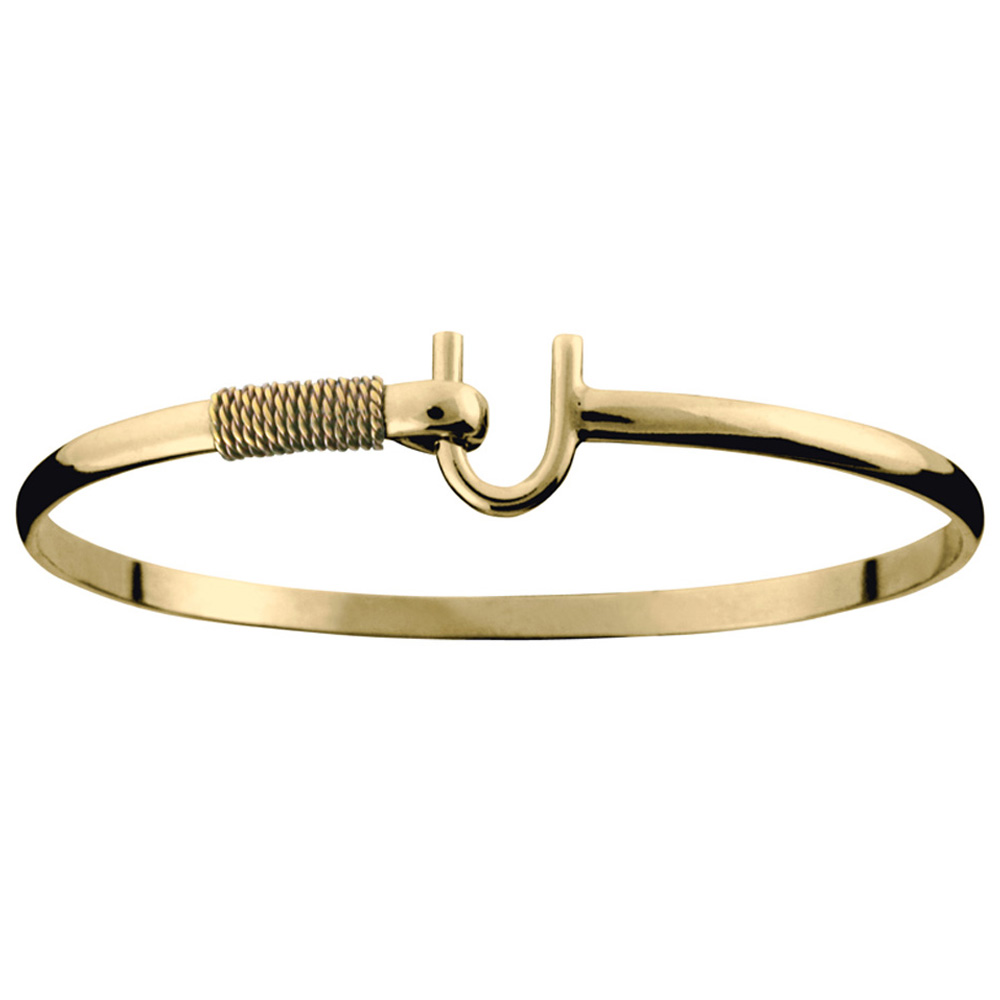 Y8L75 Caribbean Hook Bracelet - 14K Yellow Gold 8mm 7.5 ...