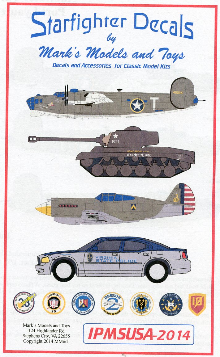 IPMS USA 2014 Convention Decal Set