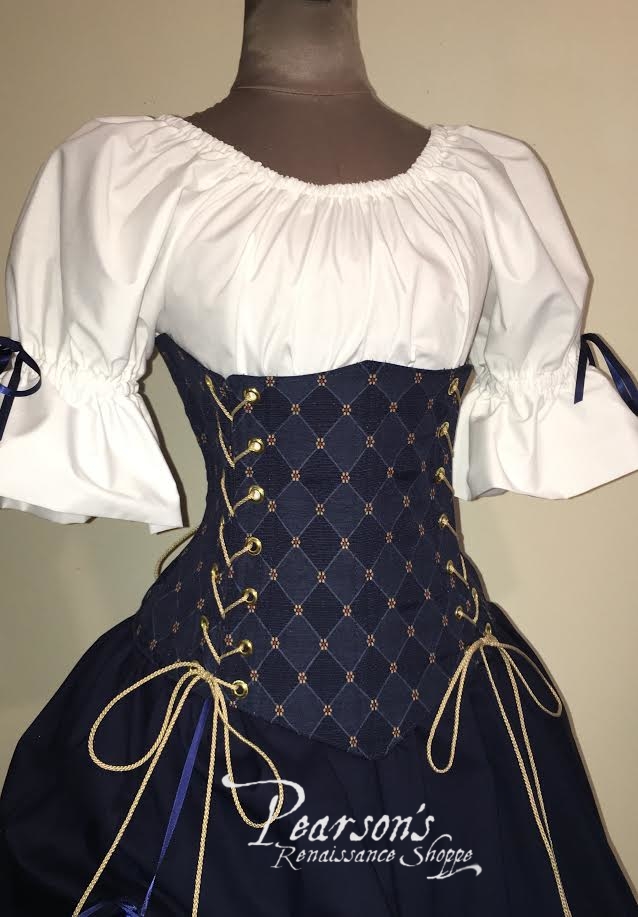 Twilight Maiden underbust corset ensemble for your next renaissance faire.