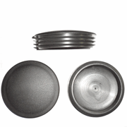 4" Outside Diameter Internal Snap-in End Caps - TEXTURED Matte Black ...