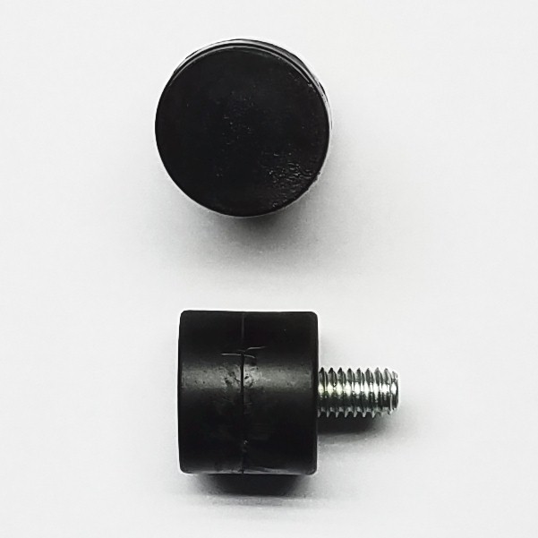 Neoprene Rubber Screw-in Impact Bumper - 1" OD x 13/16" L