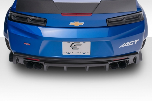 2016-2018 Camaro Carbon Fiber Grid Rear Diffuser - 1 Piece