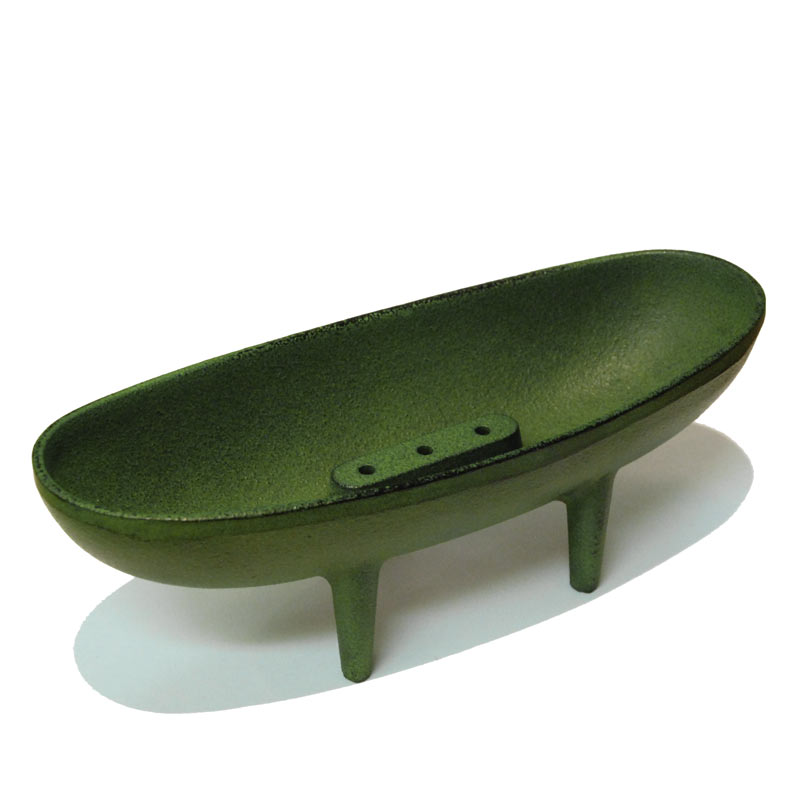 Three-Legged Cast Iron Burner (Green)