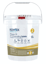 Kem-Tek Power 99 3in Chlorine Tablets 35lb Bucket