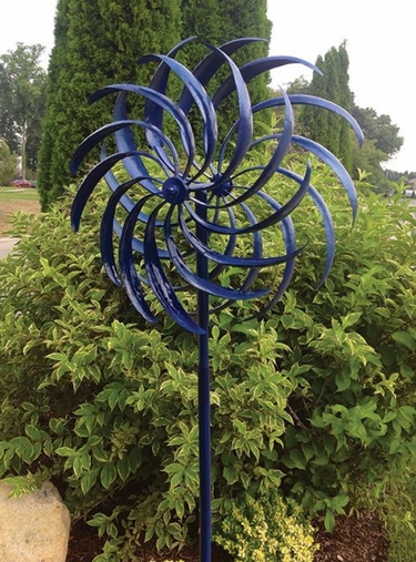 Blue Windswept Wind Spinner only $129.99 at Garden Fun