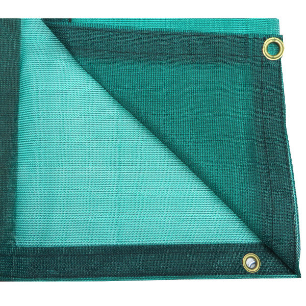 PTM Green Polypropylene Mesh Tarp - 10' x 24' - TMG1024