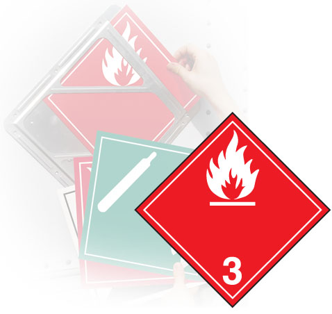 GHS Tagboard Class 3 Flammable Liquids Placard (10.75" x 10.75") - TT300TB